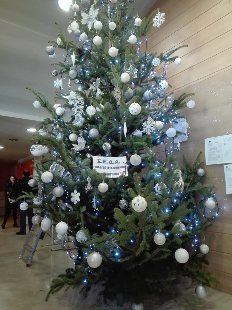 Ο Σ.Ε.Δ.Α. ΣΤΟΛΙΣΕ ΤΑ ΧΡΙΣΤΟΥΓΕΝΝΙΑΤΙΚΑ ΔΕΝΤΡΑ ΣΤΑ ΚΤΙΡΙΑ ΤΟΥ ΔΗΜΟΥ ΜΑΣ ...